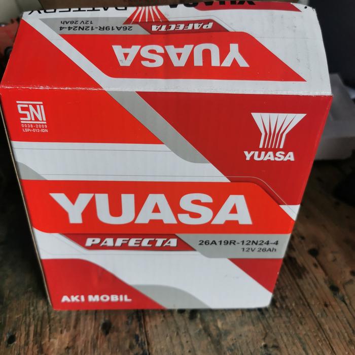 Jual AKI BATERAI BASAH GENSET YUASA 12N24/12N-24-4/29A19R 12V 26AH ...