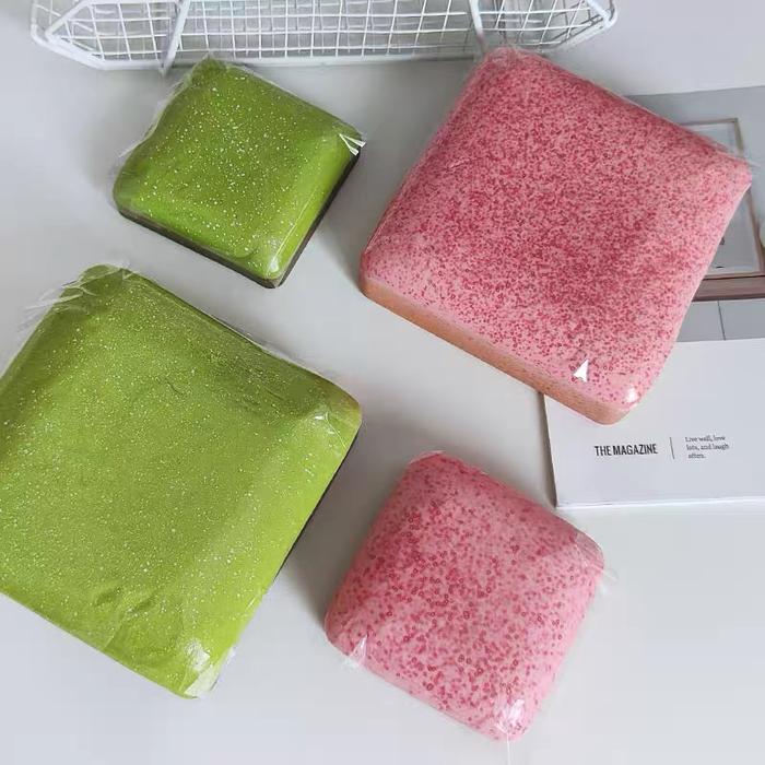 Jual [ Ready ] Squishy Jumbo Mousse Cotton Toast Viral Super Slow ...