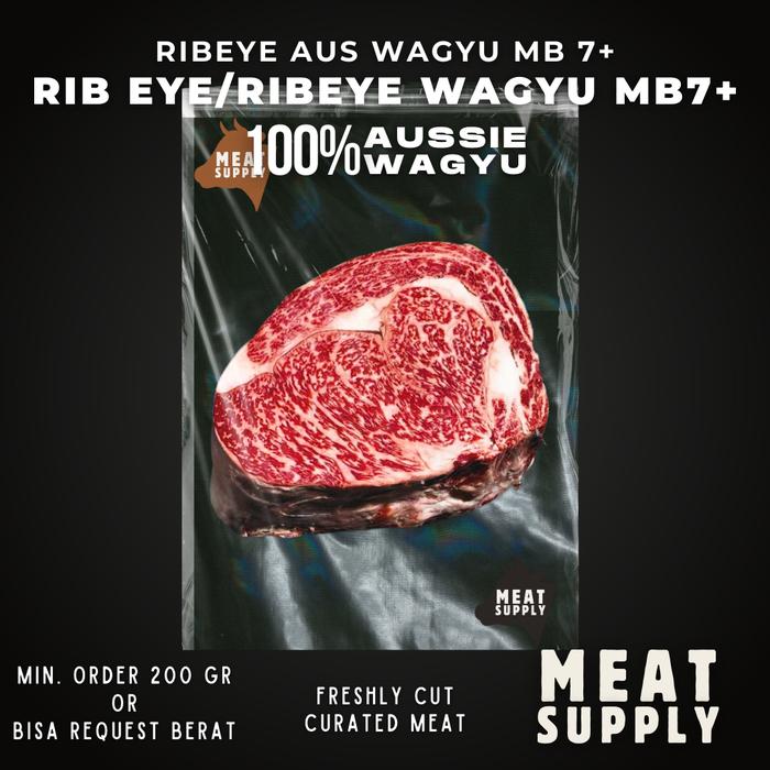 Promo Rib Eye Wagyu MB 7+ Steak Premium IMPORT / Ribeye Wagyu MB7 ...