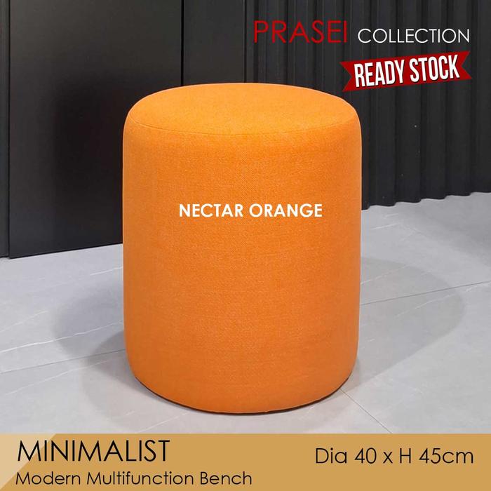 Jual MINIMALIST - Multifuntion Stool Pouf Bench Puff Kursi Bulat Kain ...