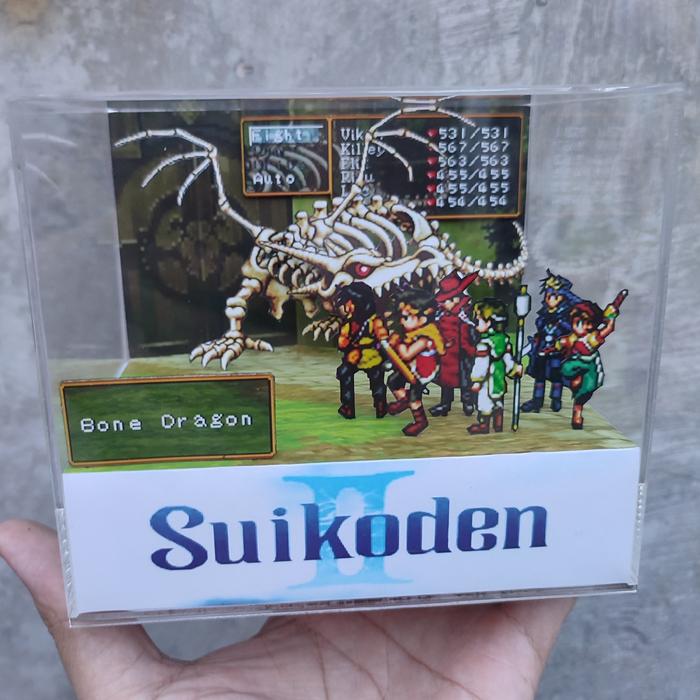 Jual Diorama Cube Suikoden 2 VS Bone Dragon (Bisa Request Char) Display ...