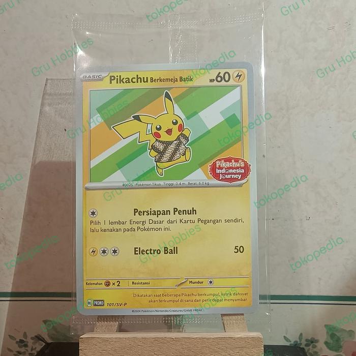 Jual Pokemon TCG Indonesia - Pikachu Berkemeja Batik (BONUS DI DESKRIPSI) - Jakarta Selatan ...