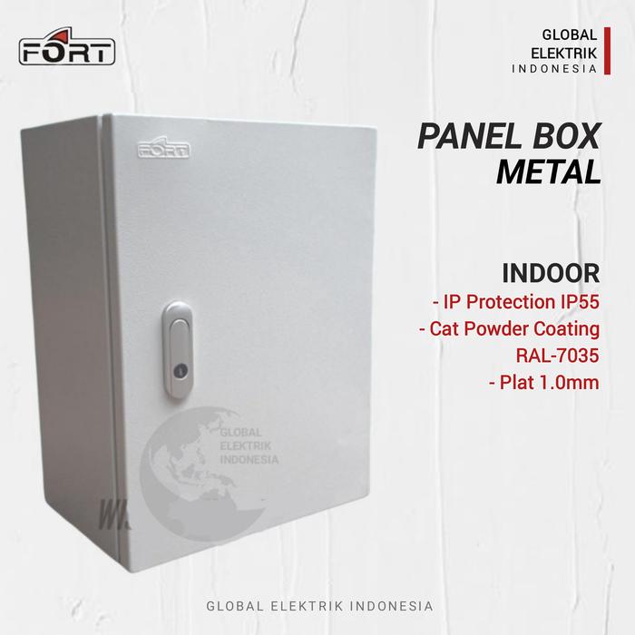 Jual Panel Box Indoor 30x25x15 Plat 1mm IP55 FMBI302515 FORT - Jakarta ...