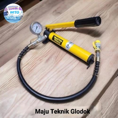 Jual Hydraulic Pump 400ml Pressure Gauge CP-180 Pompa Hidrolik 400cc Manual - Jakarta Barat ...