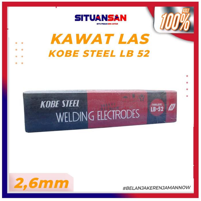 Jual Kawat Las LB 52 2,6mm Welding Electrode AWS E7016 20kg KOBE STEEL Original - Kota Surabaya ...