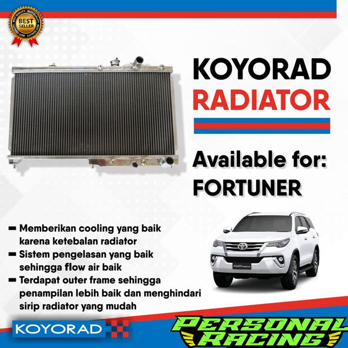 Jual Aksesoris Koyorad Radiator Racing Fortuner VRZ Innova Reborn Hilux ...