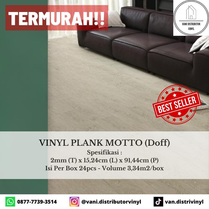 Jual Lantai Vinyl Kayu Motto 2mm Harga Per Box (3,34m2) Termurah - Jakarta Timur ...