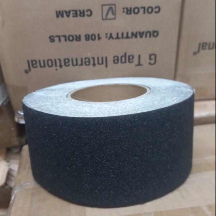Jual Safety walk tape hitam Isolasi anti slip/tidak licin 3in x 18m - Kota Tangerang - BANDIJAYA ...