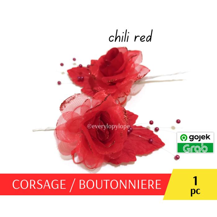 Jual Corsage | Korsase | Bunga Jas | Warna Merah Tua - Jakarta Barat ...