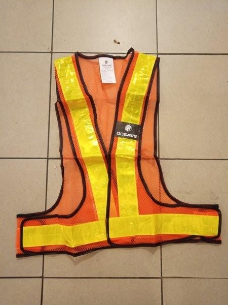 Jual Rompi V Jaring Jala Safety Vest Proyek Gosave Hijau Green - Orange ...