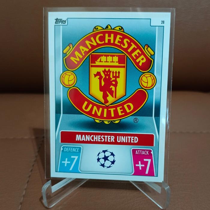 Jual kartu Bola / Soccer Cards emblem logo manchester united match ...