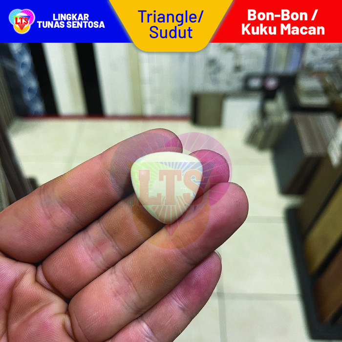 Jual Bon-Bon / Kuku Macan Keramik - Triangle atau Sudut - Cream - Kota ...