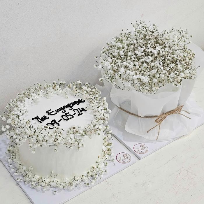 Jual Cake bunga baby breth kue bunga cake birthday cake mix bunga fresh ...