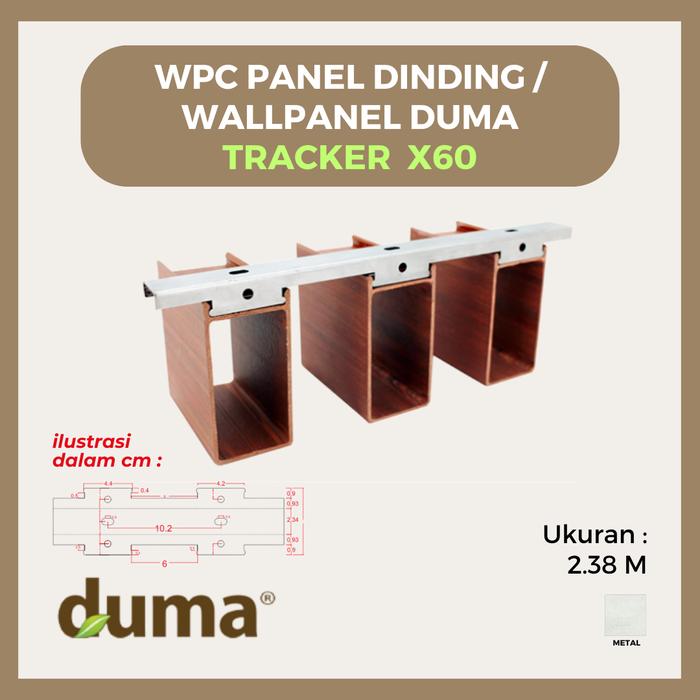 Jual Wall panel / Kisi Kisi / Para Para WPC Duma Click On Hollow 50x50 ...