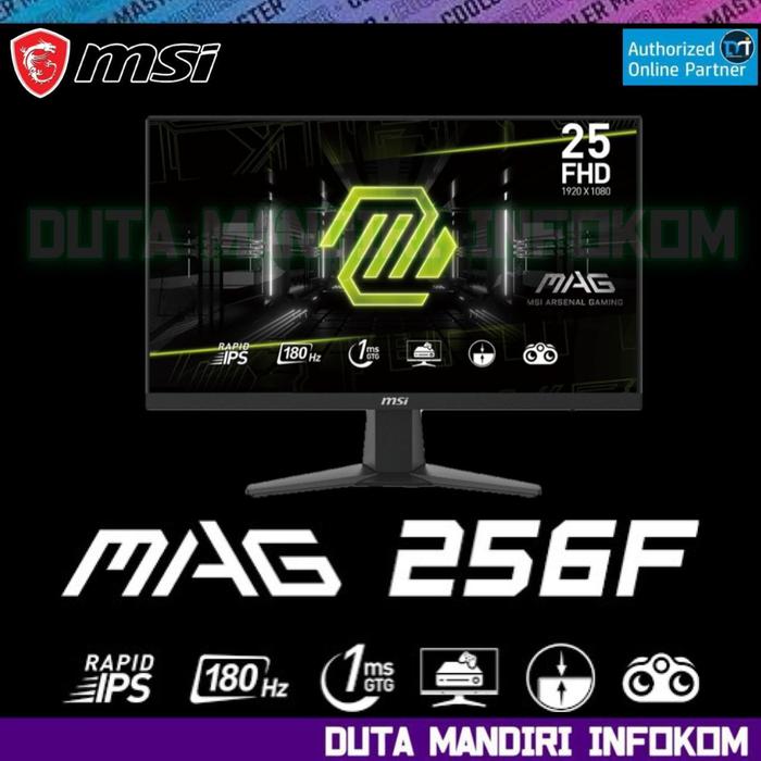 Jual MSI MAG 256F 25" Inch - IPS FHD 180Hz 1ms DP HDMI Adaptive-Sync ...