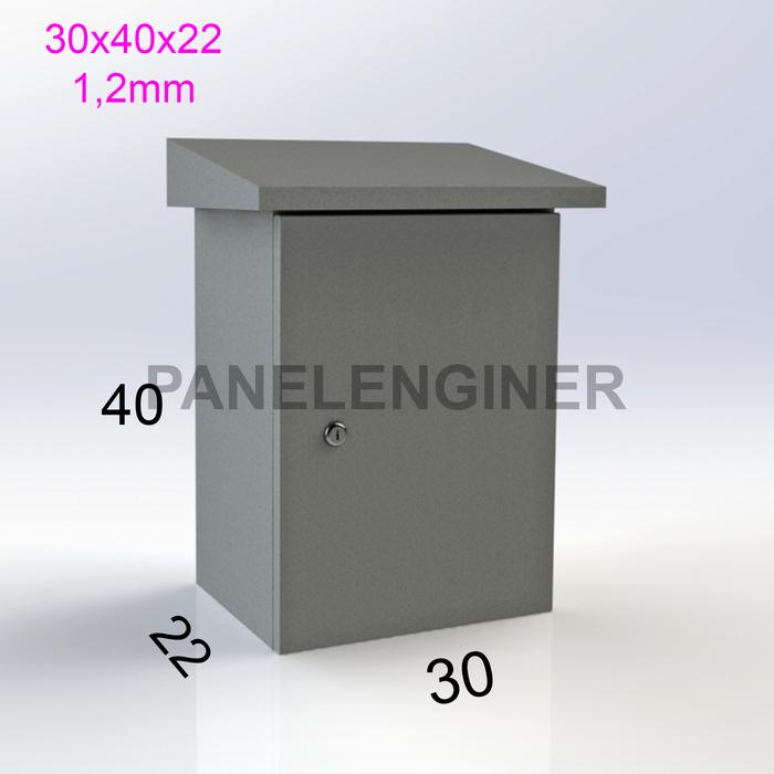 Jual BOX PANEL TOPI 30x40x22 PLAT 1,2 mm MURNI CAT TEXTUR POWDER ...