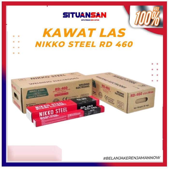 Jual Kawat Las RD 460 2mm Welding Electrode AWS E6013 20kg NIKKO STEEL ...