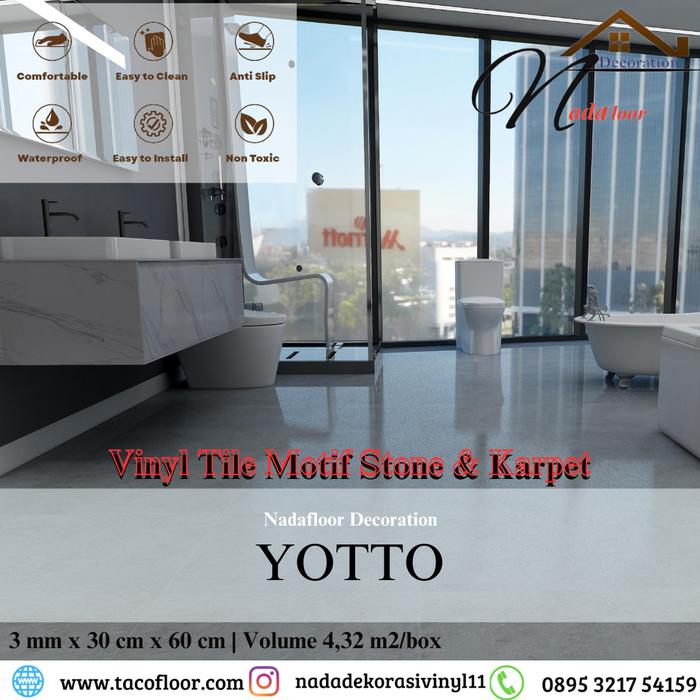 Jual lantai vinyl tile motif karpet | vinyl motif stone dan motif ...