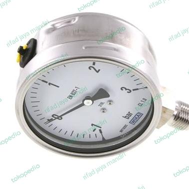 Jual Wika pressure gauge -1+3 bar / manometer wika 3 bar full stainless ...