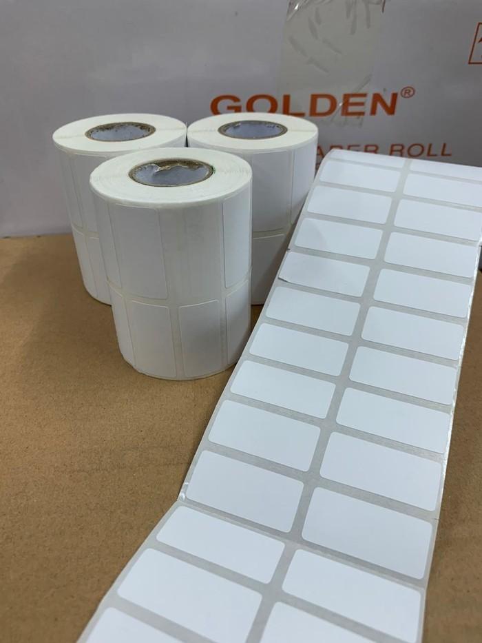 Jual LABEL BARCODE 33 X 15 mm KERTAS STICKER LABEL THERMAL 33x15 mm 2 ...