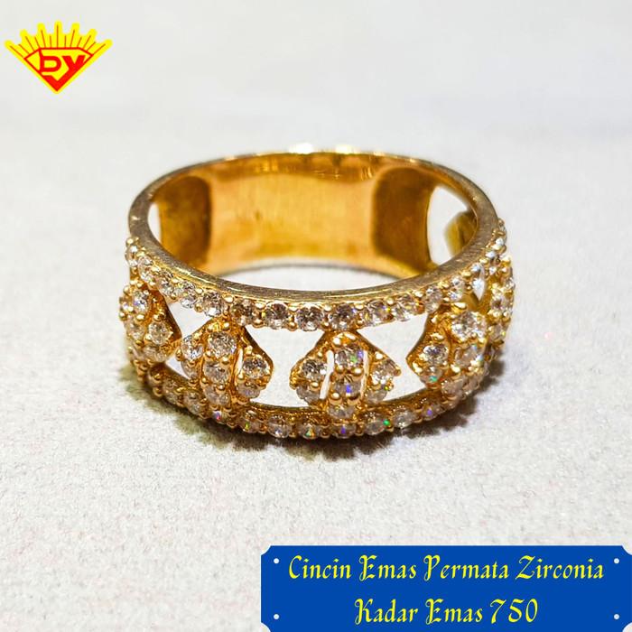 Jual Cincin Emas Permata Zirconia Emas 750 - Jakarta Pusat - TOKO MAS ...