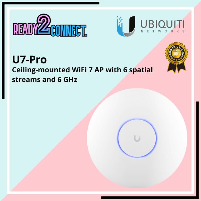 Jual UBIQUITI U7-PRO Ceiling-mounted WiFi 7 AP with 6 Access Point U7 ...