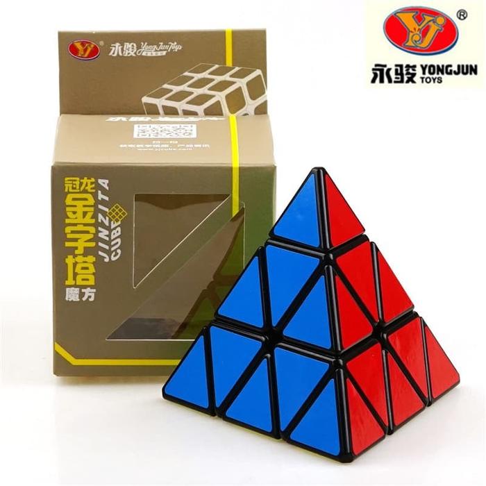 Jual Rubik Piramid Pyraminx Segitiga Yongjun Magic Cube 3x3 Blackbase ...