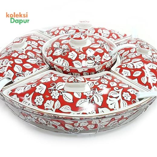 Jual Prasmanan VICENZA + rak roda pemutar B472A ASTER wadah saji dengan ...