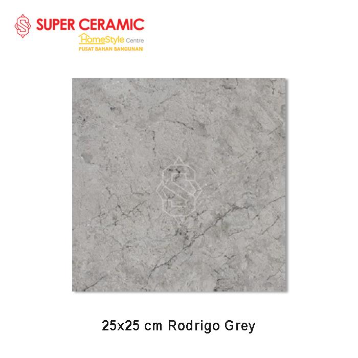 Jual ASIA TILE 25x25 Keramik Lantai Kasar - RODRIGO GREY / RODRIGO ...