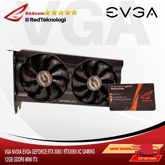 Promo EVGA VGA NVIDIA GAMING RTX 3060 / RTX3060 XC GAMING 12GB GDDR6 2ND MINI ITX Cicil 0% 3x ...