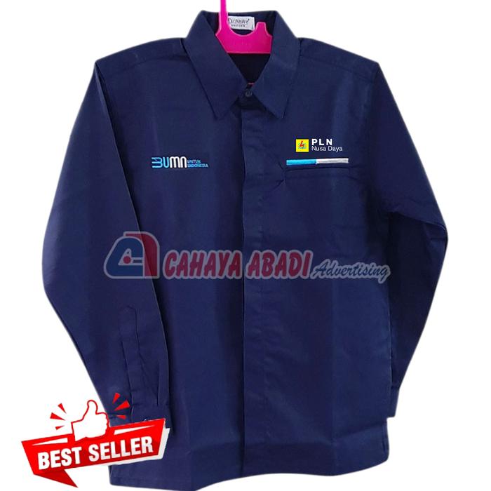 Jual Kemeja BUMN PLN Nusa Daya Seragam PLN Nusa Daya Navy - Lengan ...
