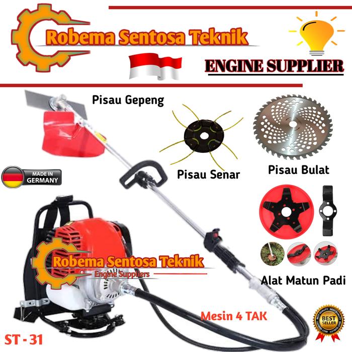 Jual Mesin Potong Rumput Multifungsi Alat Matun Padi 4 Jenis Mata Pisau ...