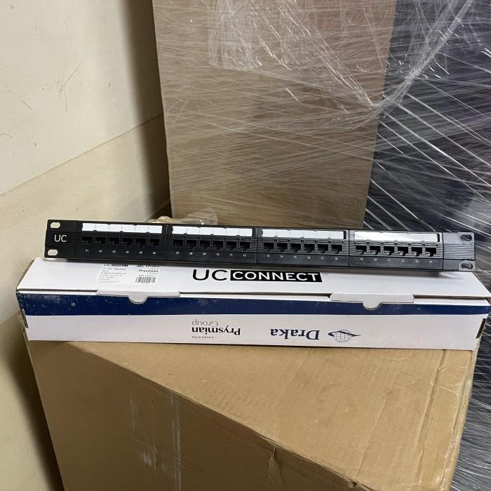 Jual Patch panel data utp 24 port cat 5e draka lengkap dengan socket ...