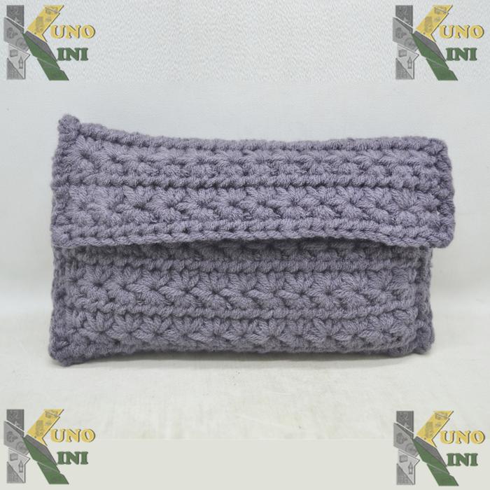 Jual HANDMADE DOMPET KARTU/TISSUE RAJUTAN WARNA ABU-ABU - CARD WALLET ...