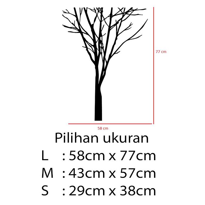Jual Stiker Unik Dinding Rumah Kaca Office Wall Sticker Winter Tree - L ...