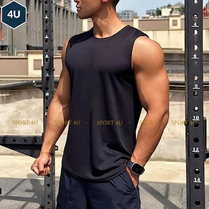 Jual Singlet Pria Low Cut Gym Sporty - Mens Tanktop Muscle Building ...