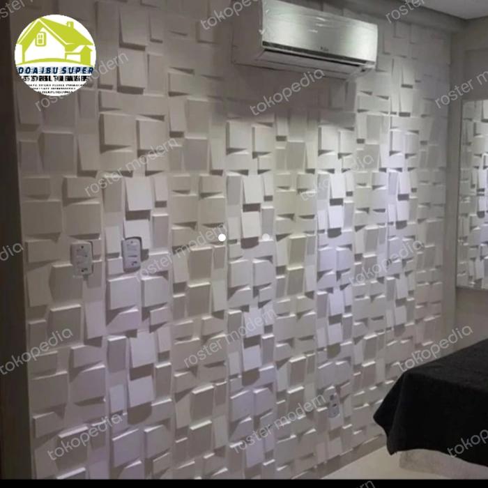 Promo hiasan dinding wall panel 3 dimensi wall panel beton motif ...