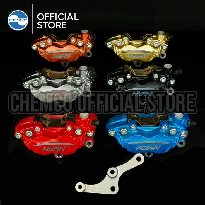 Jual Caliper Kaliper Nissin Samurai Brake 4 Piston XSR 155 - Red ...