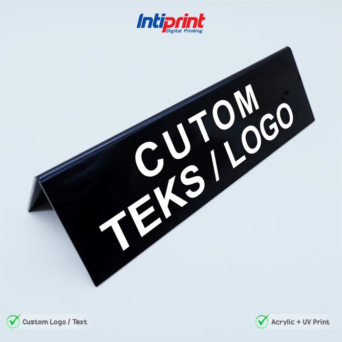 Jual Table Sign Akrilik Custom Print Tanda Meja Akrilik Bending Table ...