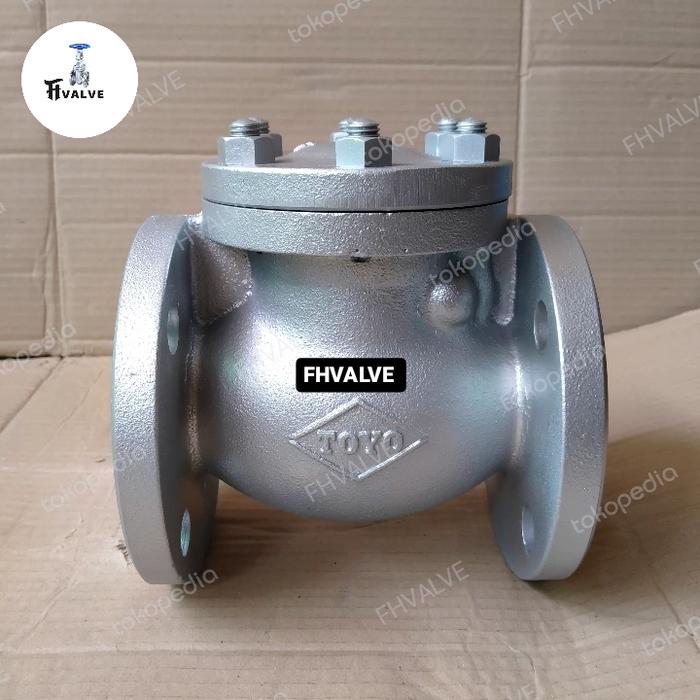 Jual Swing Check Valve TOYO 2" Inch Cast Iron Flange Jis 10K DN50 ...