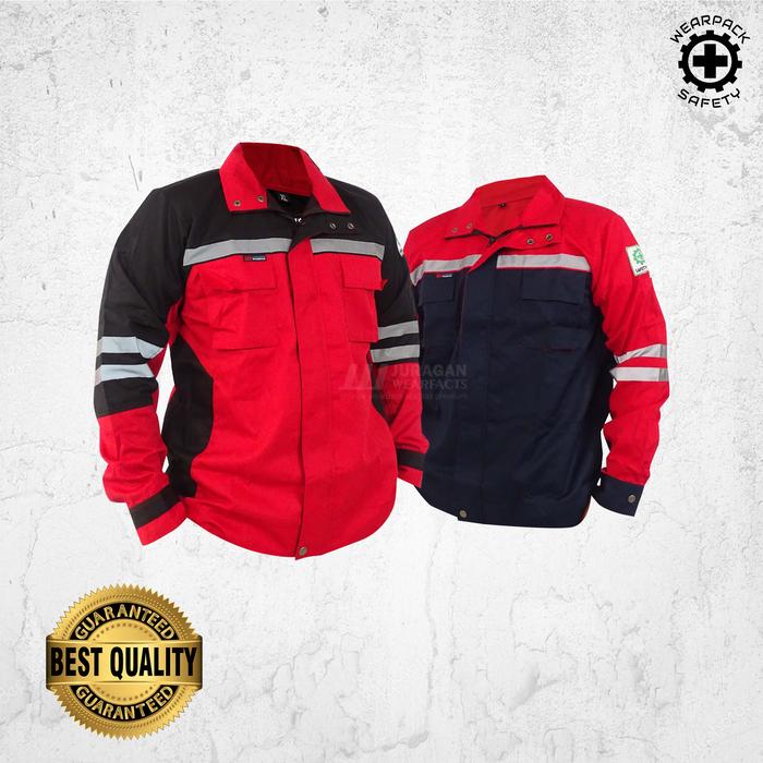 Promo Wearpak Safety Merk Juragan Wearpack Model Semi Jaket - Merah ...