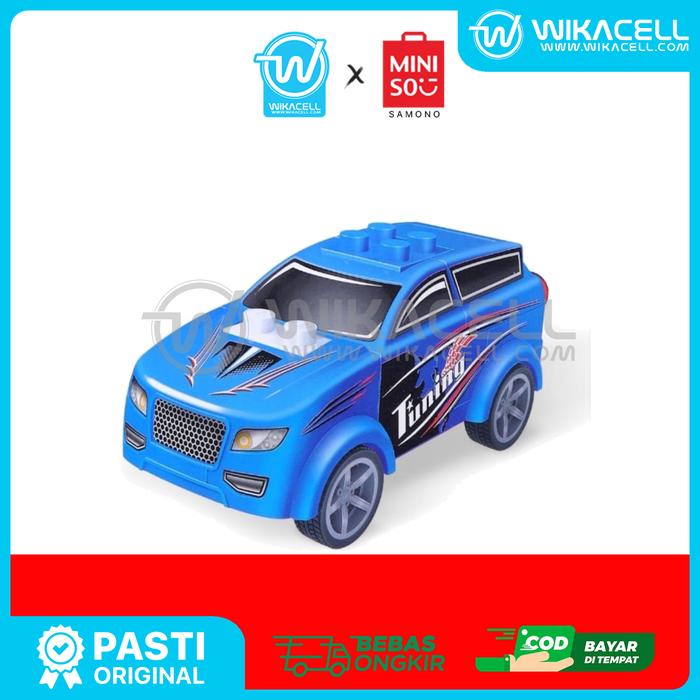 Jual Miniso Toys Building Blocks Race Car Series - Blue - Kota Malang ...