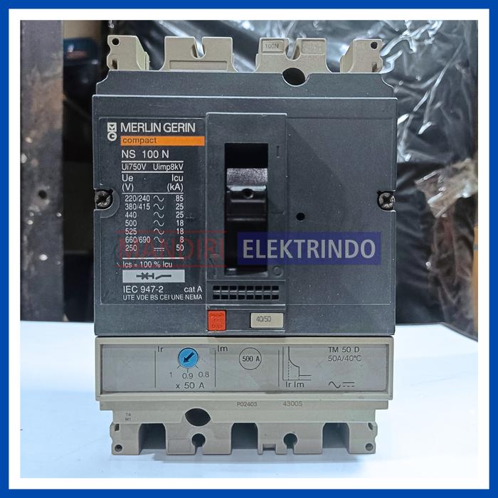 Jual MCCB MERLIN GERIN NS100N 25A - 50A - 63A - 75A - 80A - 100A 3P ...