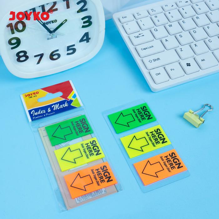Promo Joyko SIGN HERE Memo Stick Index Notes Sticker "Sign Here" SET ...