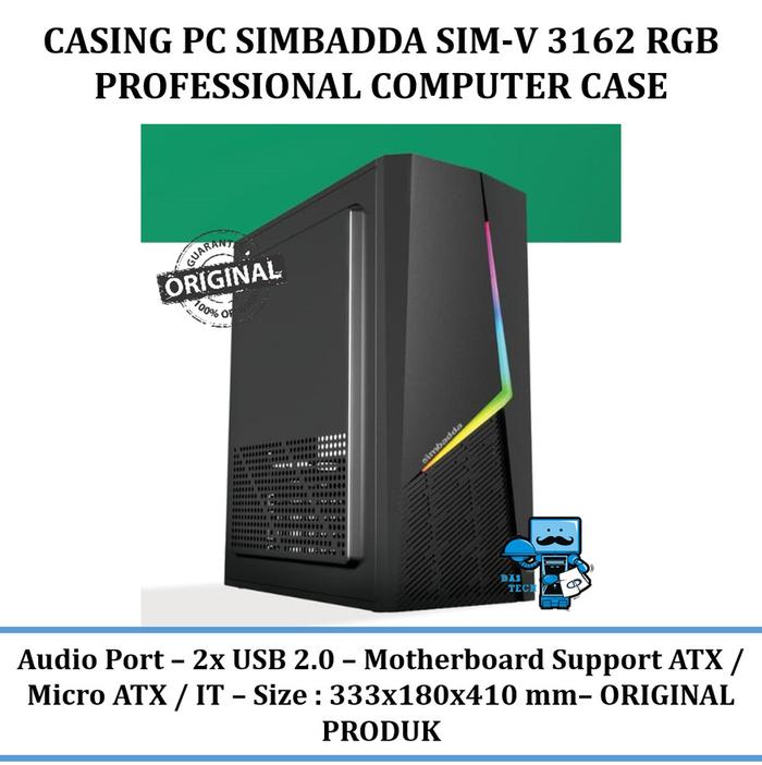 Jual Casing PC Simbadda Sim-V 3162 RGB Professional Computer Case ...