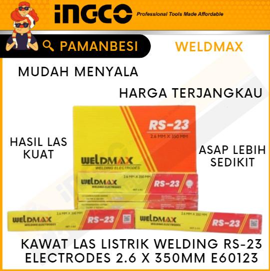 Jual WELDMAX RS23 2.0MM WELDMAX 1KG Kawat Las Elektroda Welding RS23 E6013 - Jakarta Pusat ...