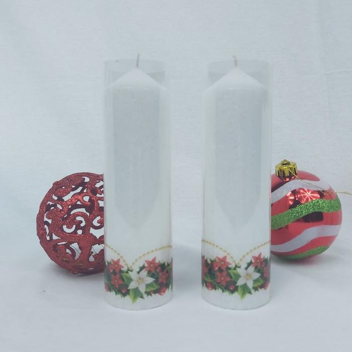 Jual Lilin Pilar / Silinder Stearin Palm Wax uk. 4,5 cm x 15 cm dengan ...