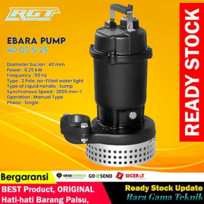 Jual Pompa Celup Ebara 50 DSA 0,75kw Submersible Pump Automatic Pump - Jakarta Barat - Rara Gama ...