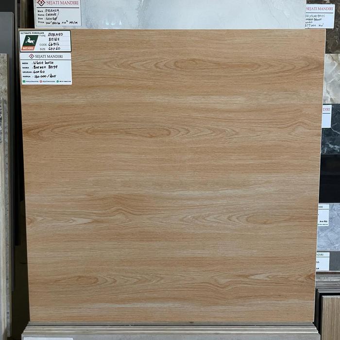 Jual granit 60x60 - motif kayu doff - white horse borneo beige - Kab. Tangerang - sejati ...