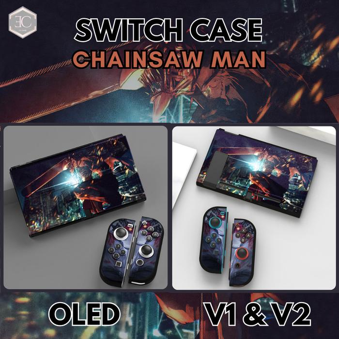 Jual Nintendo Switch V1 V2 Oled Protective Silicon Case Chainsaw Man ...